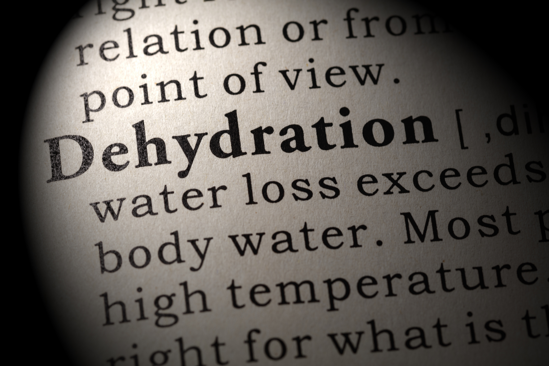 Dehydration signs and prevention